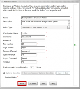 How To Configure A Linux Shutdown Action In Device ManageR - AVTECH