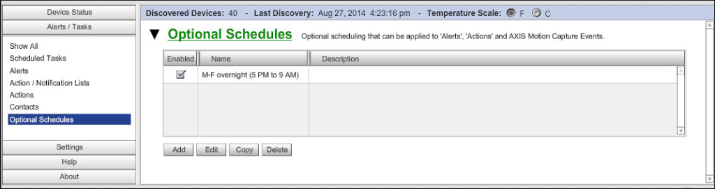 How To Configure Schedules in Device ManageR - AVTECH