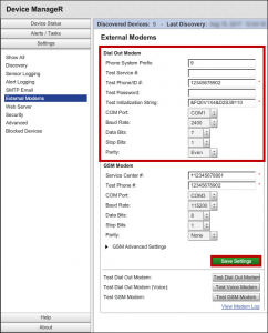 How To Configure External Modems in Device ManageR - AVTECH