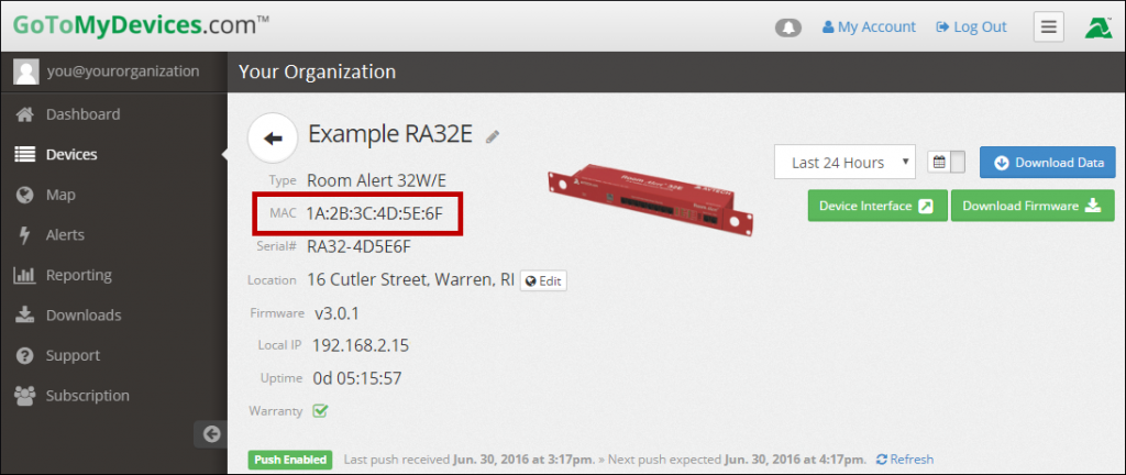 GTMD_RA32MAC - AVTECH