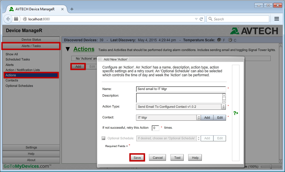 ADM_Create_Default_Email_Action - AVTECH