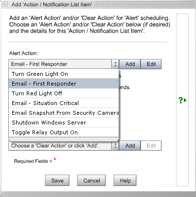 AN_list_alert_action - AVTECH