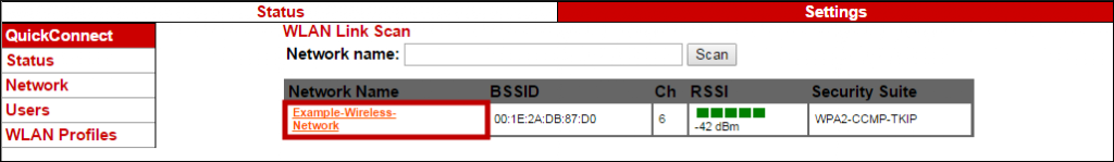 RA3W_QuickConnect_WLAN_Link_Scan_Example-Wireless-Network - AVTECH