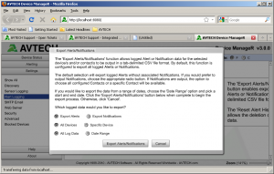 export alerts - AVTECH