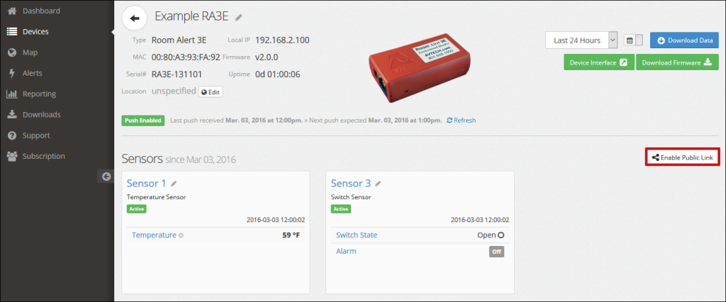 GTMD_Devices_RA3E_Device_Details_Public_URL_Button - AVTECH