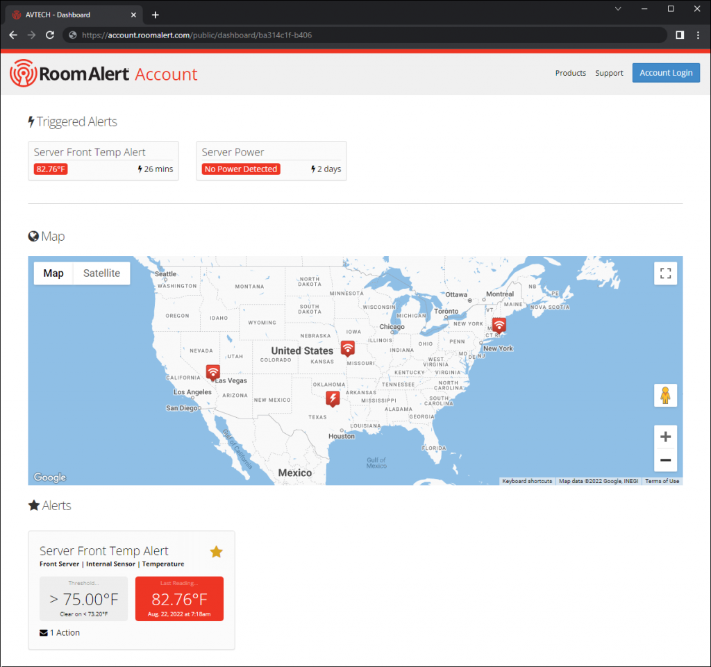 How To Create Public URLs In Your RoomAlert.com Account - AVTECH