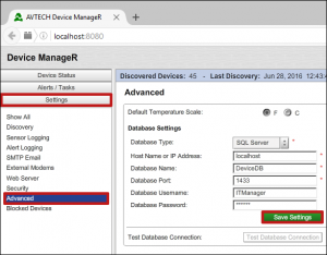 ADM_SQLServer_DatabaseSettingsPage - AVTECH