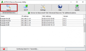 How To Discover AVTECH Devices With The Device Discovery Utility - AVTECH