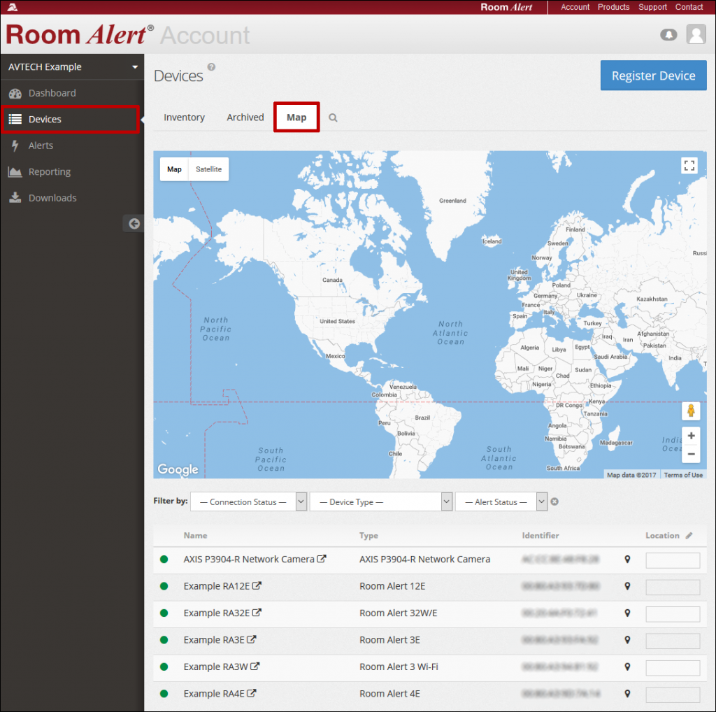 RAA_Devices_Map - AVTECH