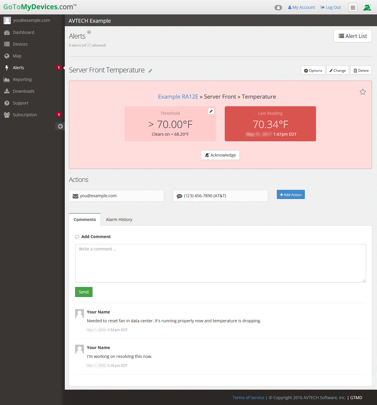GTMD Tour - Alerts2 - AVTECH