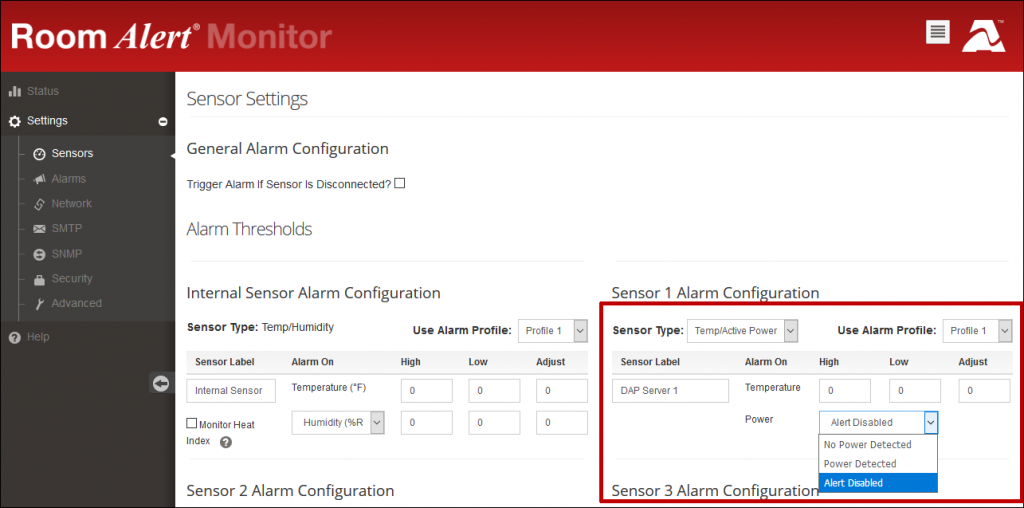 How To Set Up Alerts For Your Digital Active Power Sensor In Device ManageR - AVTECH