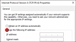How To Assign A Static IP Address To Your Windows Computer - AVTECH