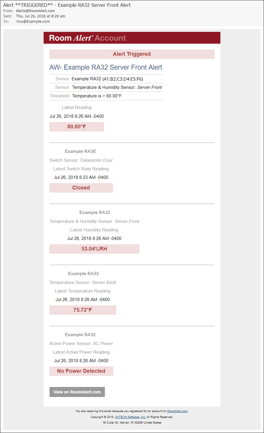 RAA_AdditionalSensors - AVTECH