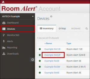 How To Hide And Unhide Sensors In Your RoomAlert.com Account - AVTECH