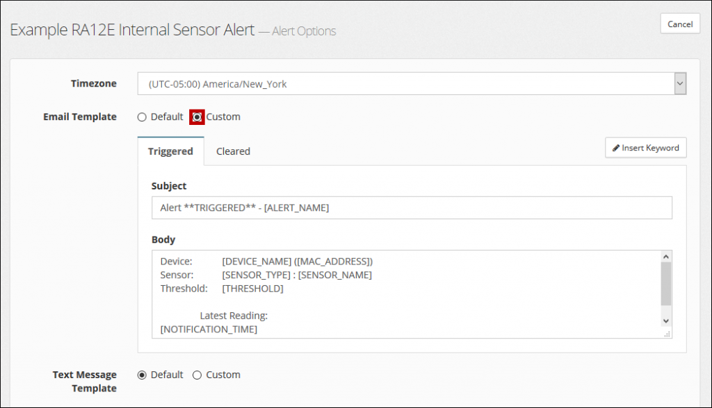 How To Customize Alert Notifications In Your RoomAlert.com Account (VIDEO) - AVTECH