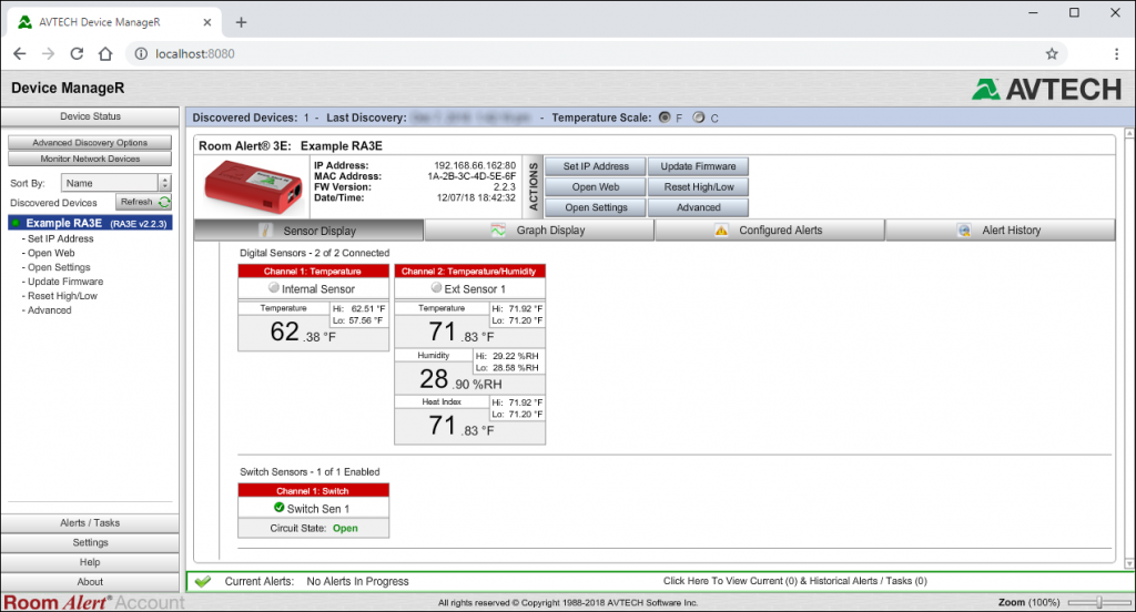 ADM_RA3E_Sensor_Display - AVTECH