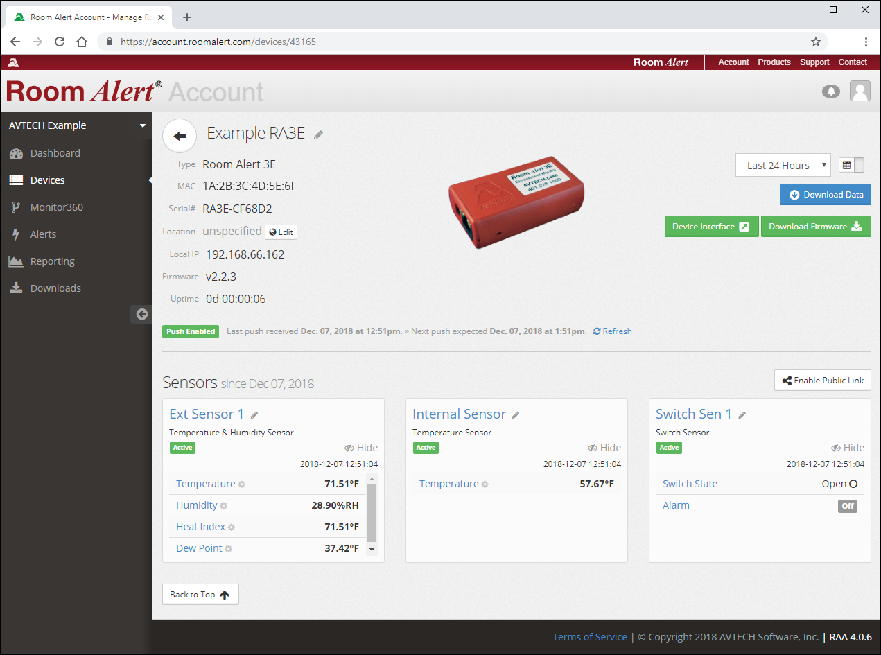 RAA_RA3E_Device_Details - AVTECH