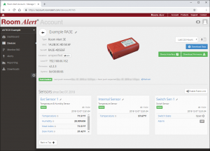 How To Open Your Room Alert Monitor's Built-in Web Interface - AVTECH