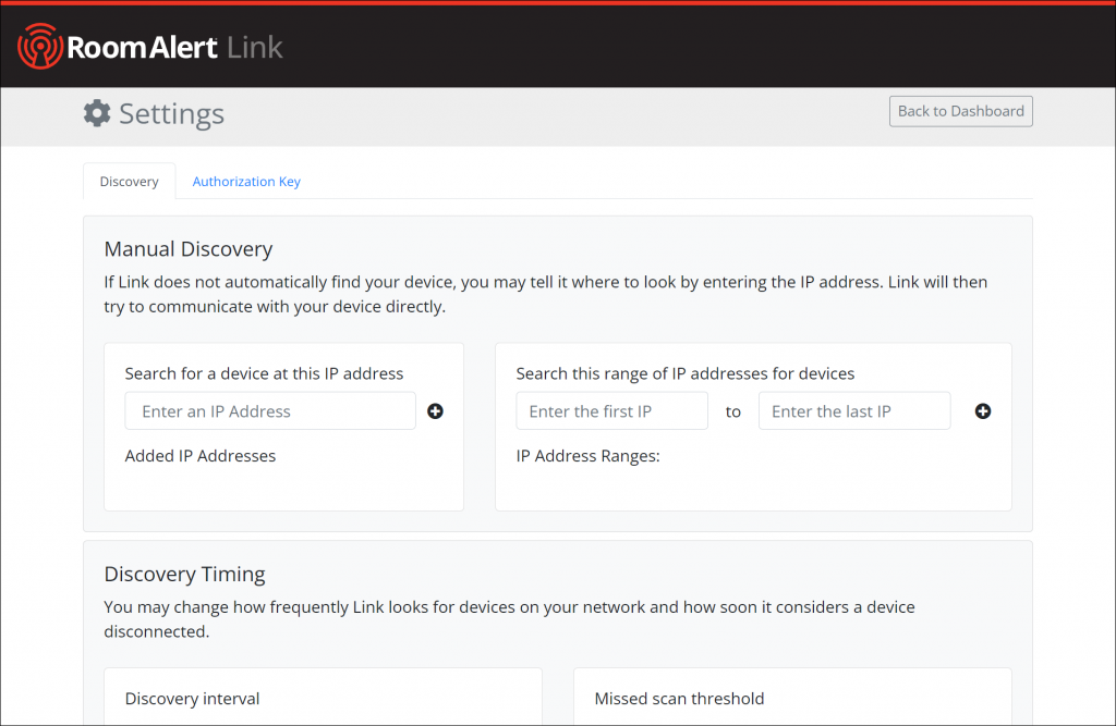 How To Discover Room Alert Devices With Link - AVTECH