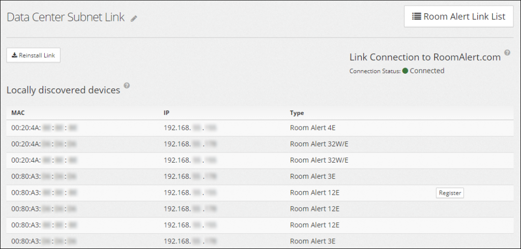 How To Discover Room Alert Devices With Link - AVTECH