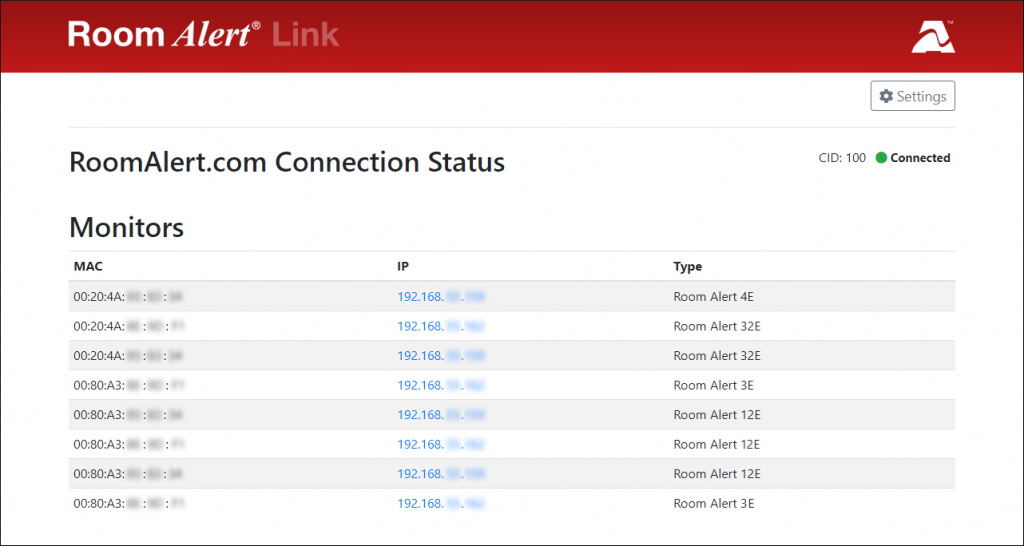 How To Discover Room Alert Devices With Link - AVTECH