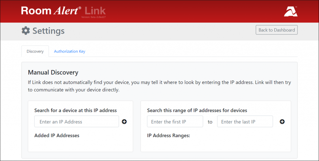 How To Discover Room Alert Devices With Link - AVTECH