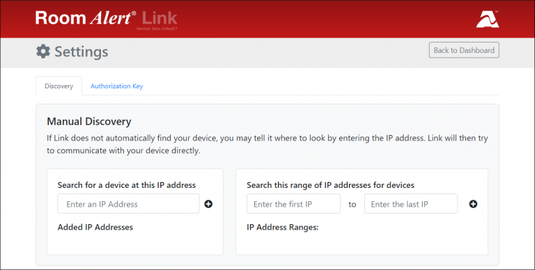 How To Discover Room Alert Devices With Link - AVTECH