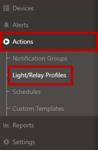 How To Configure Light And Relay Actions In Room Alert Manager - AVTECH