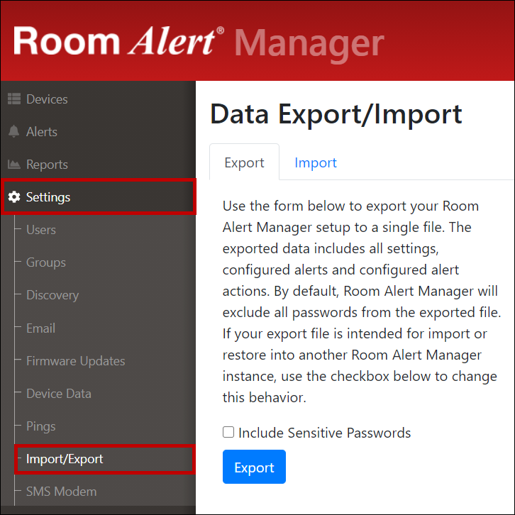 RAM_ExportImportSettings - AVTECH