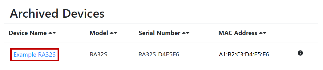RAM_SelectArchivedDevice - AVTECH
