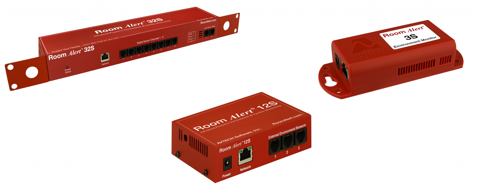 The Room Alert 32S, 12S and 3S - Firmware & Sensor Capacity - AVTECH