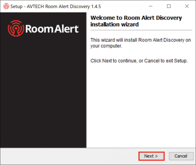 How To Install Room Alert Discovery Utility - AVTECH