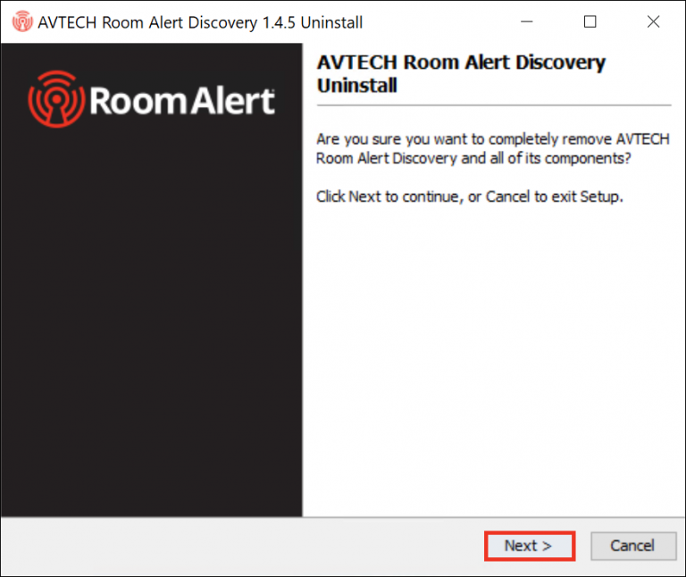 How To Install Room Alert Discovery Utility - AVTECH