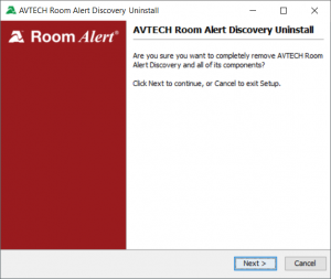 How To Install Room Alert Discovery Utility - AVTECH
