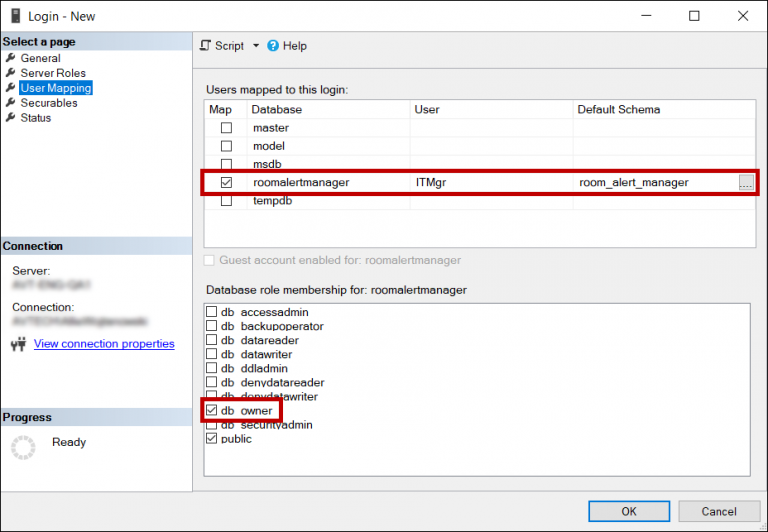 How To Configure Room Alert Manager To Write To An External Database - AVTECH