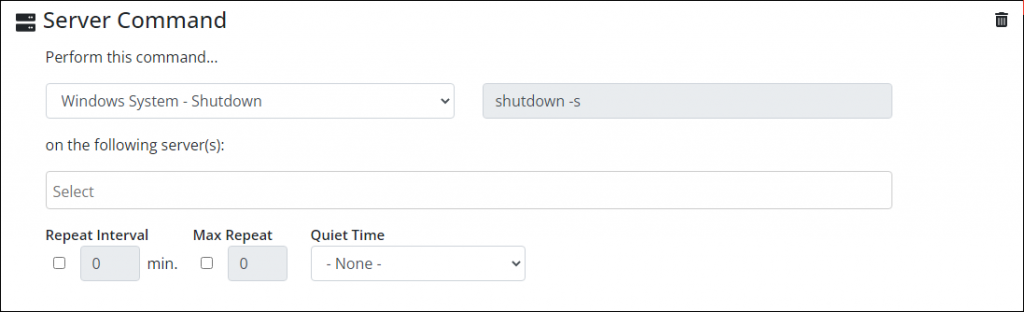 How To Configure Server Command Actions In Room Alert Manager Avtech