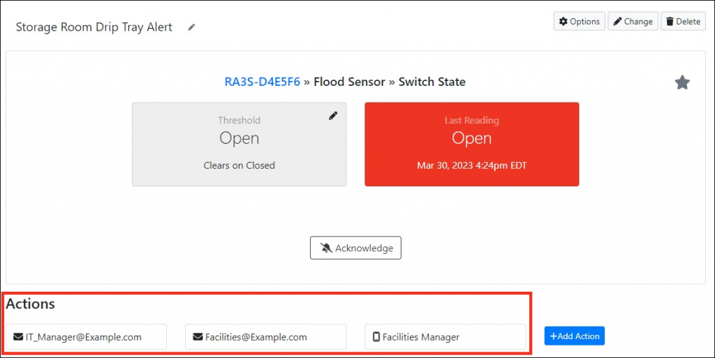 How To Configure An SMS Alert Action In Room Alert Account - AVTECH