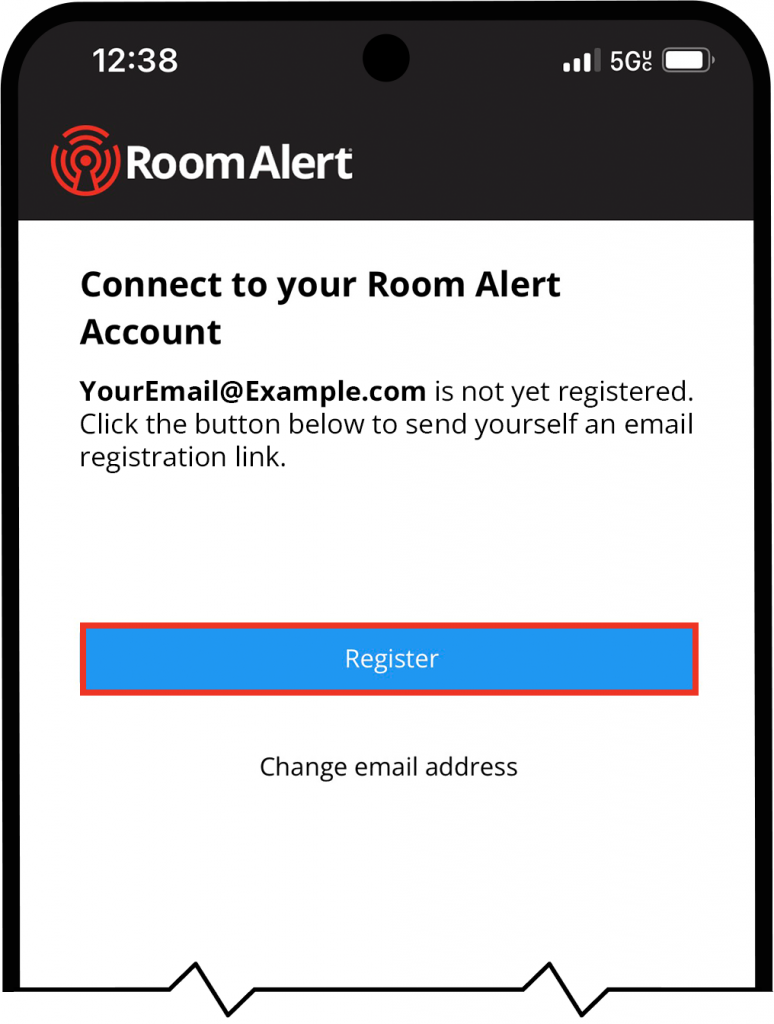 How To Register For A Room Alert User Profile - AVTECH