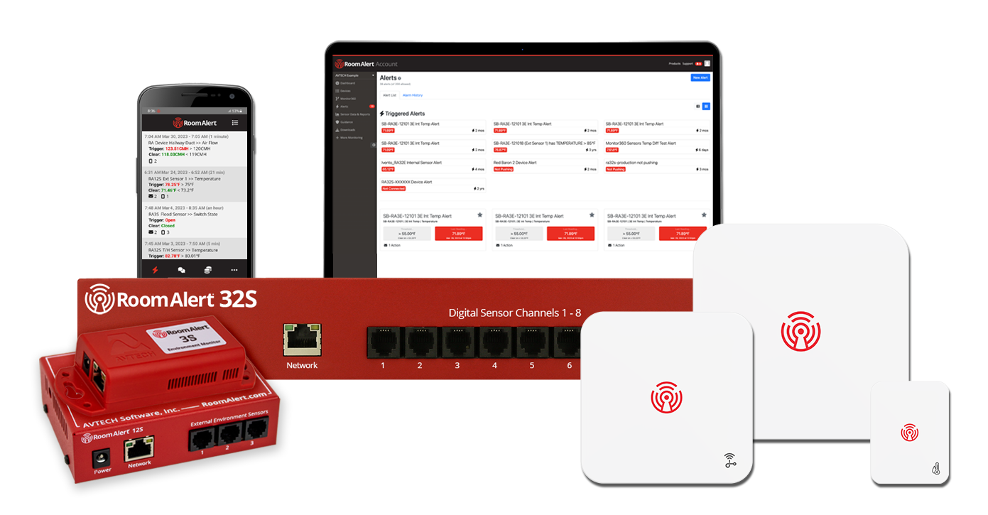 Room Alert vs The Rest - AVTECH